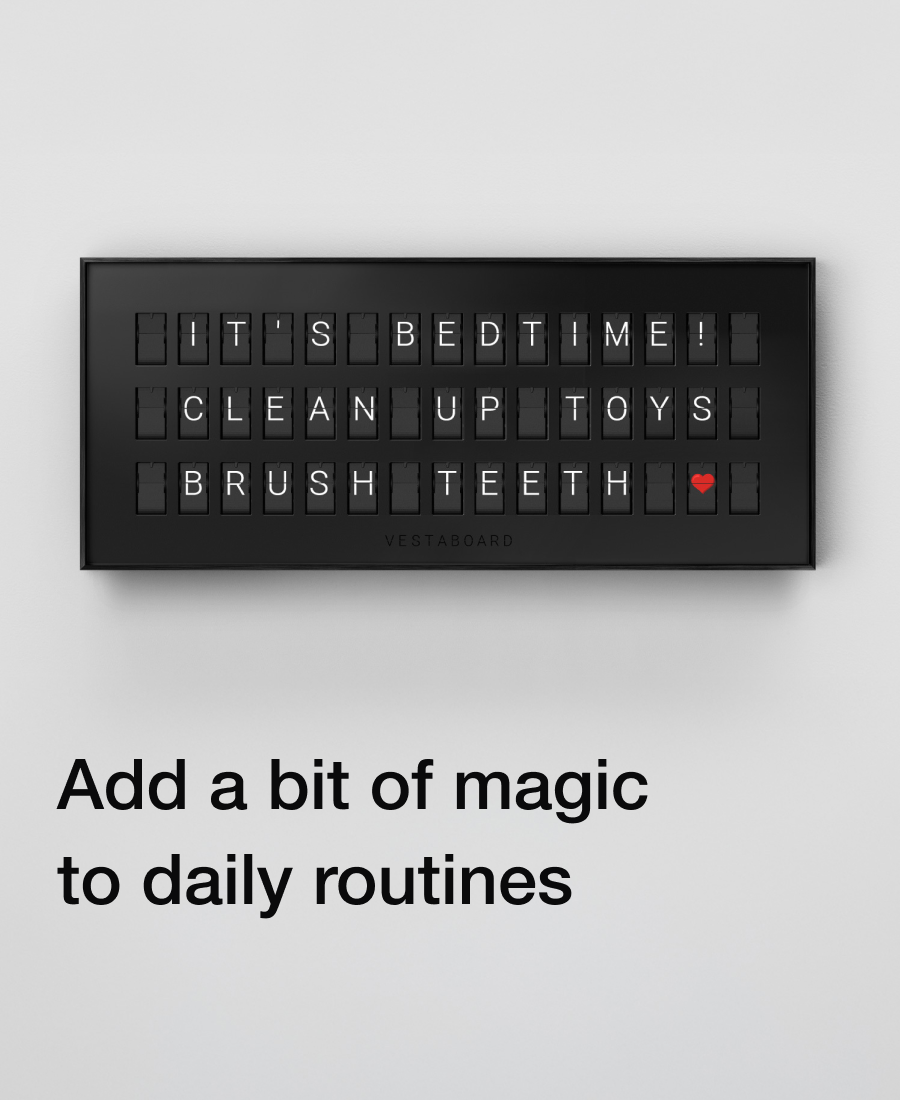 Vestaboard Note - Set the tempo for the ones you love